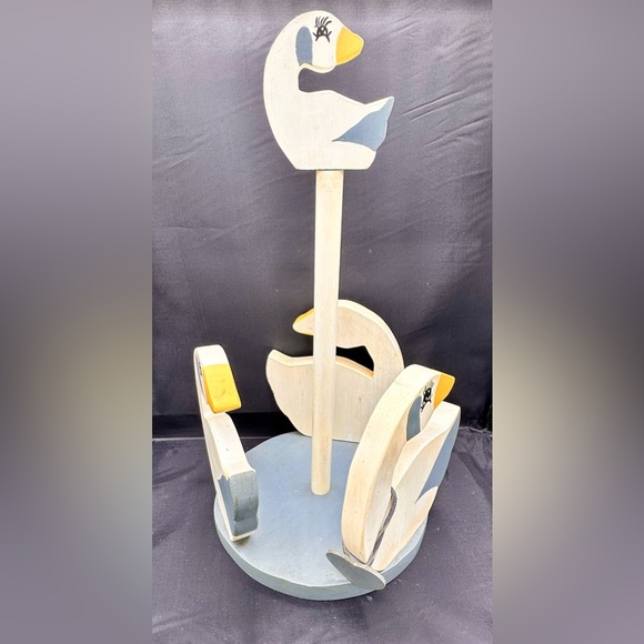 Kitchen | Vintage Cottage Core Wooden Goose Paper Towel Holder | Poshmark